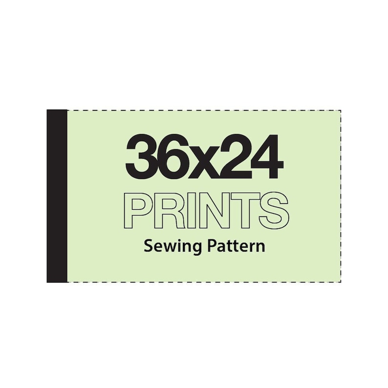 36x24 Sewing Pattern Printing - A0 Copy Shop Sewing Pattern - Custom ...