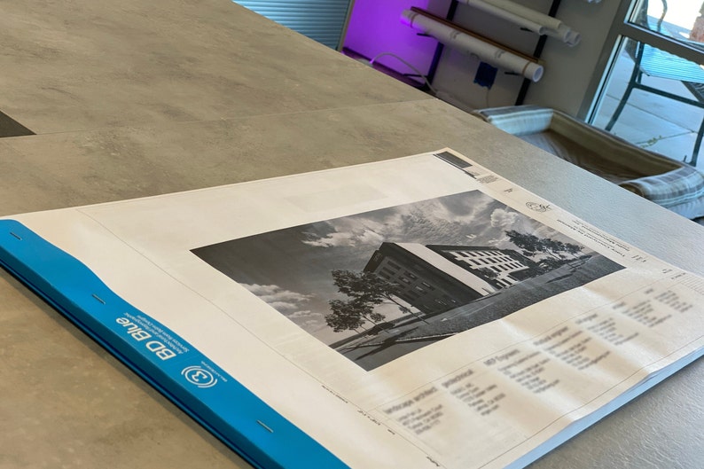 24"x36" Blueprints on 201b Bond Paper (black/wht) - Arch D Size - Large ...