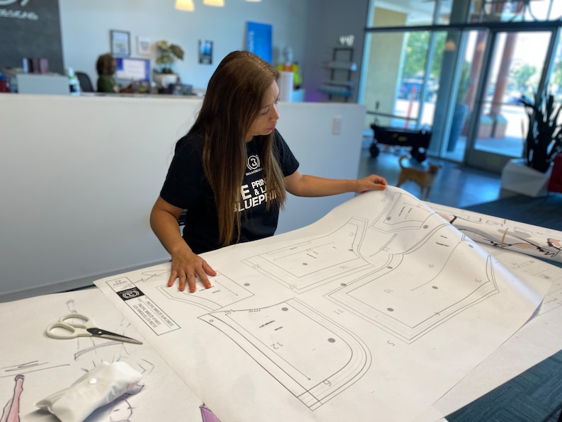 36x48 Sewing Pattern Printing - A0 Copy Shop Sewing Pattern - Custom ...