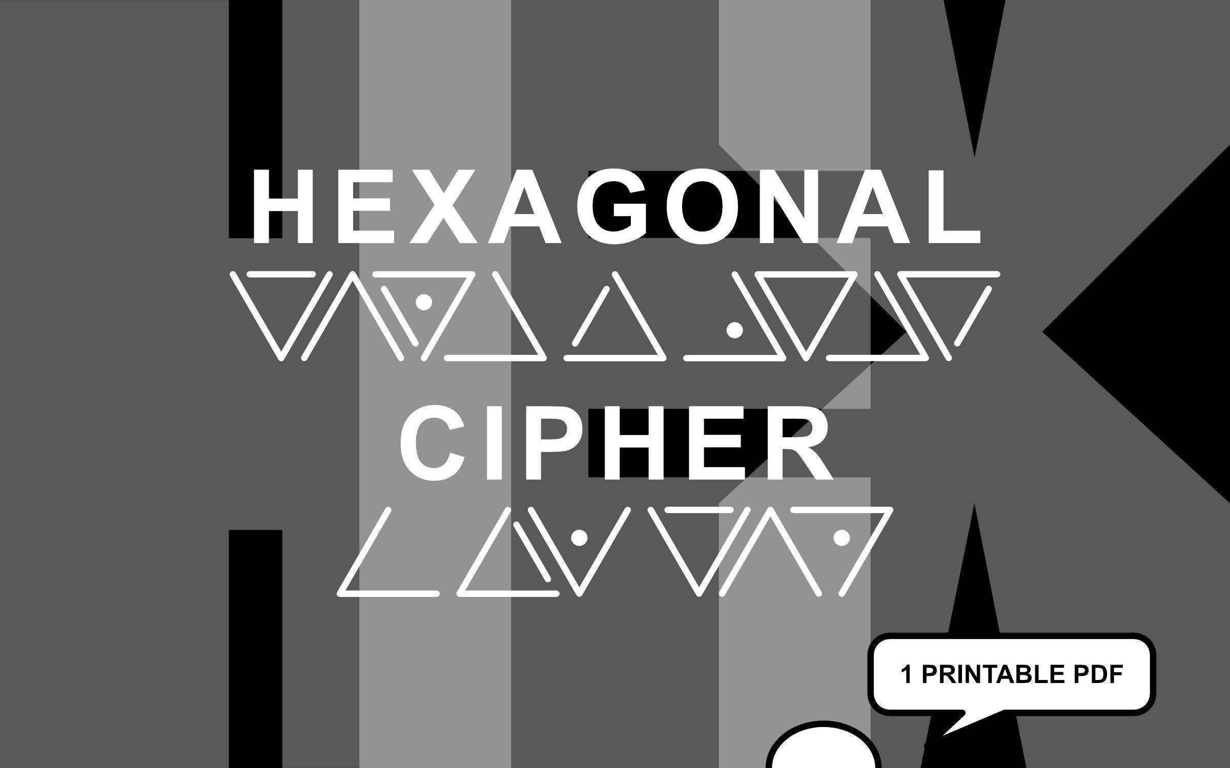 Hexagonal Cipher - Etsy