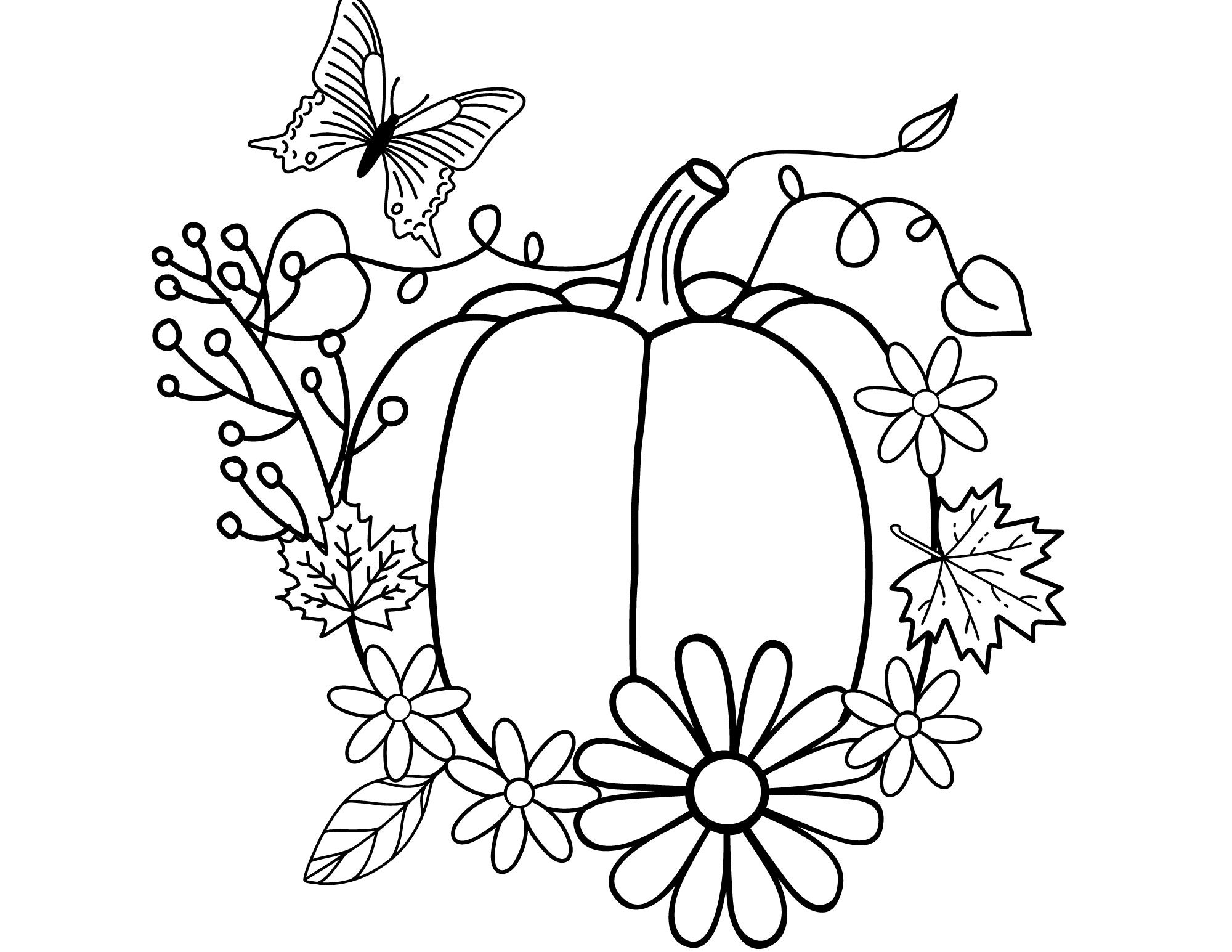 Fall Adult Colouring Pages - Etsy