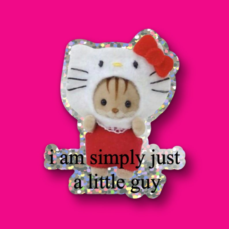Calico Critter Hello Kitty Silly Glitter Sticker - Etsy