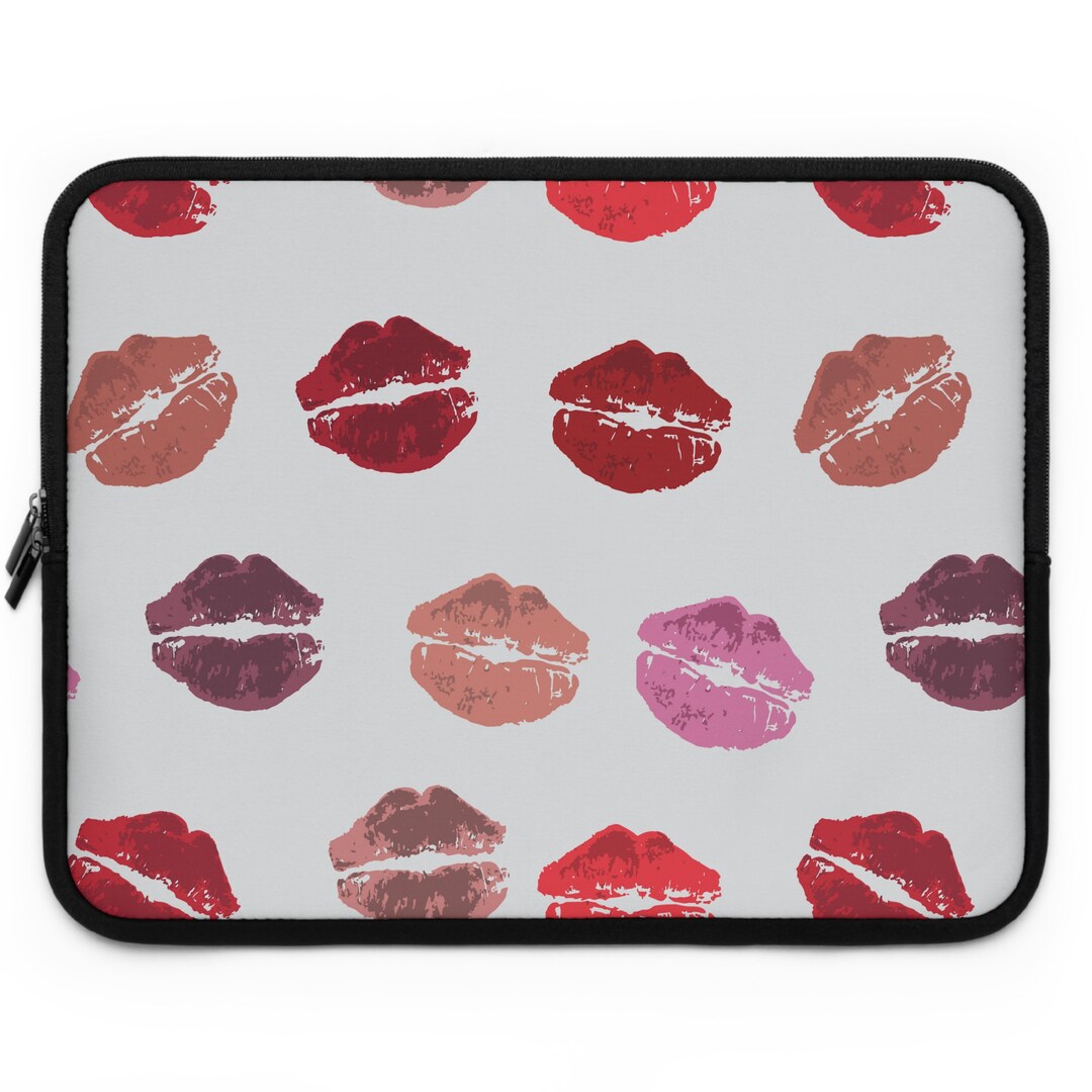 7, 10, 13, 15 Inch Kisses From the Misses Lipstick-print Laptop Case ...