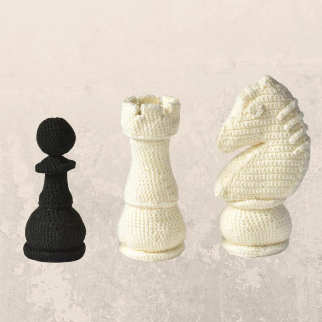 Chess Set Amigurumi Crochet Pattern – Make Your Own Handmade Chess ...