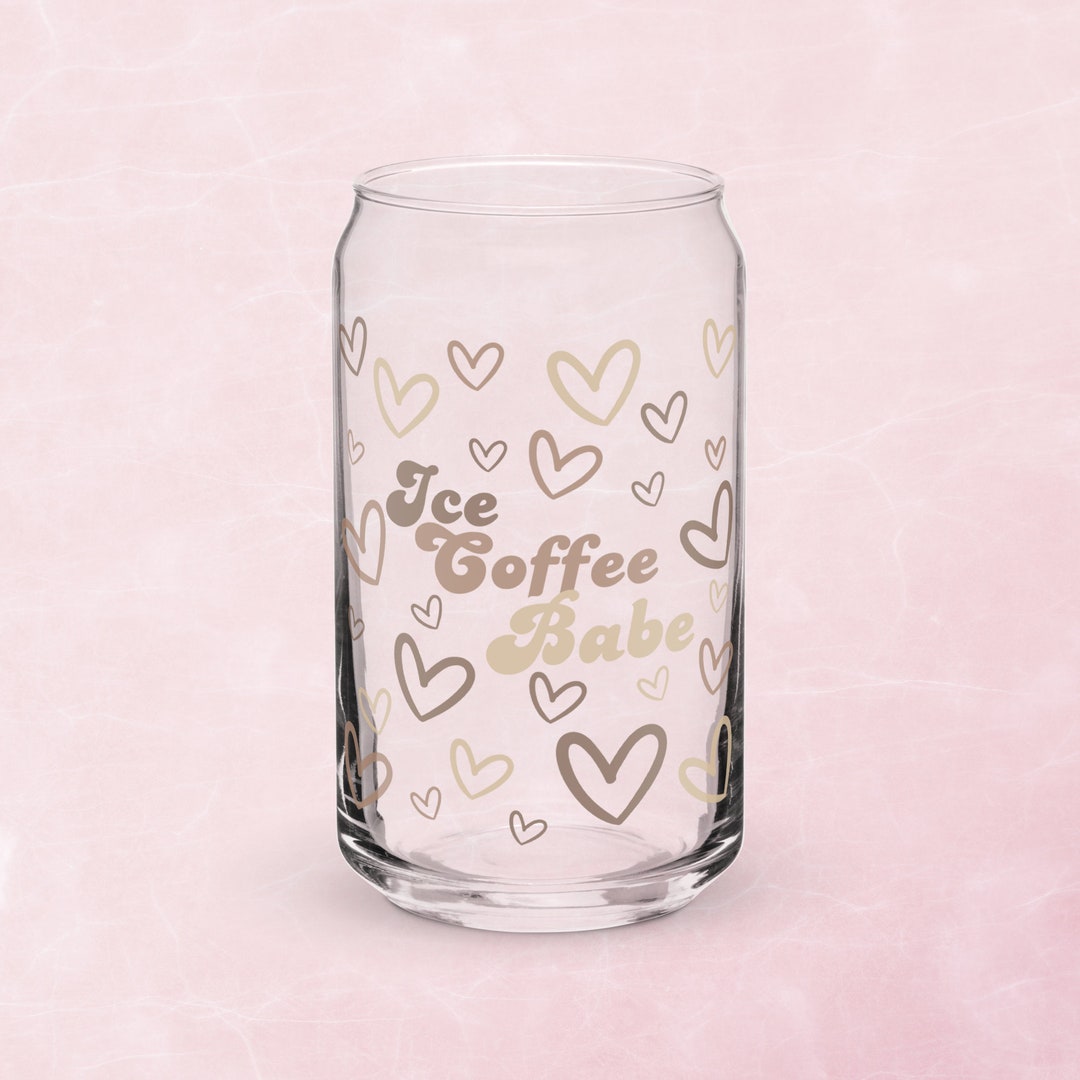 Iced Coffee Babe, Cute Glass Cups, Glass Cups for My Iced Coffee ...