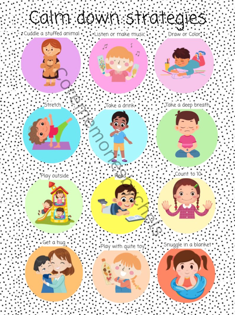 Spotted Rainbow Calm Down Posters - Etsy