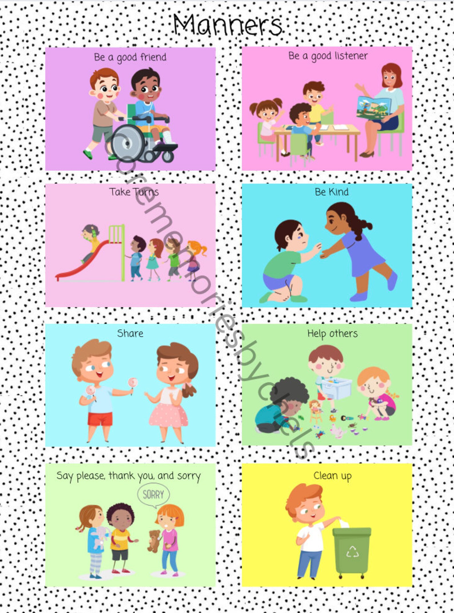 Spotted Rainbow Calm Down Posters - Etsy