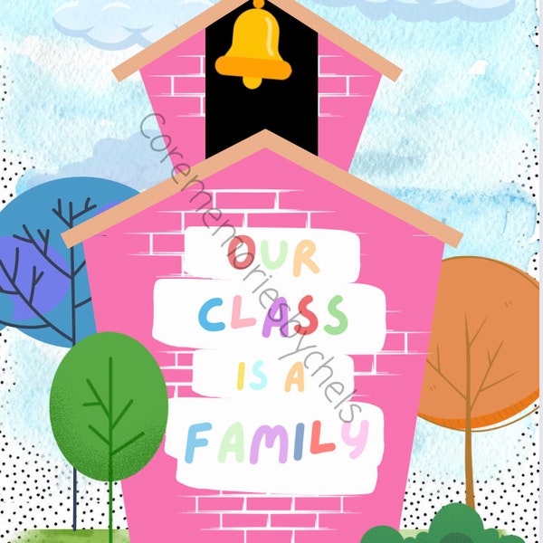Our Class is a Family Bulletin Board - Etsy