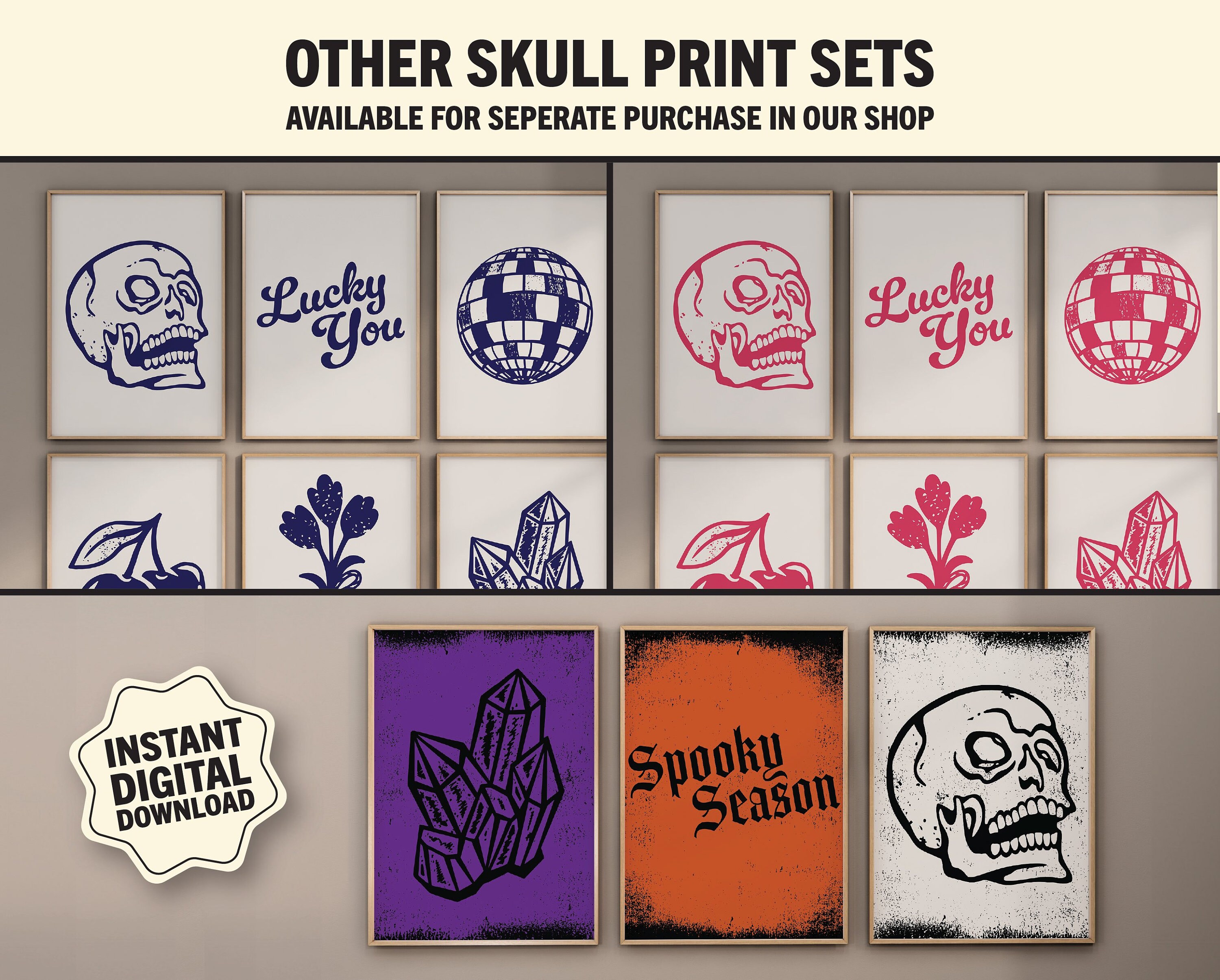 Black & White Gothic Dark Moody Skull Poster, Lana Del Rey Poster ...