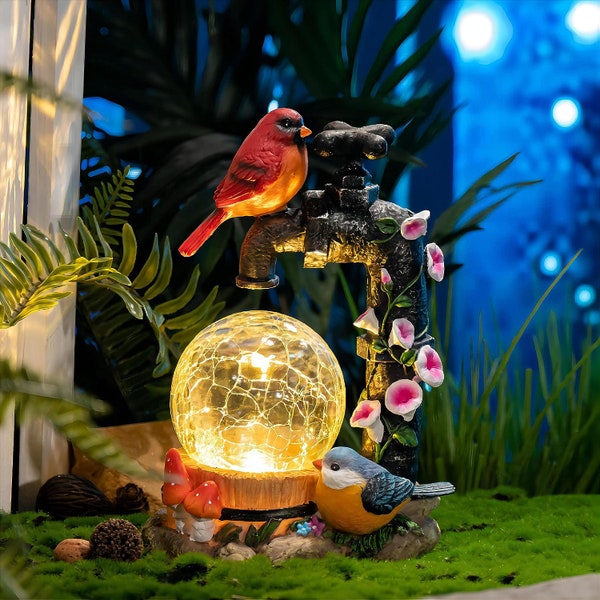 Outdoor Bird Solar Lights - Etsy