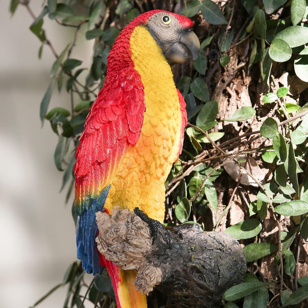 Parrot Tree Hugger Outdoor Statue Figurine Hanging Pendant for - Etsy
