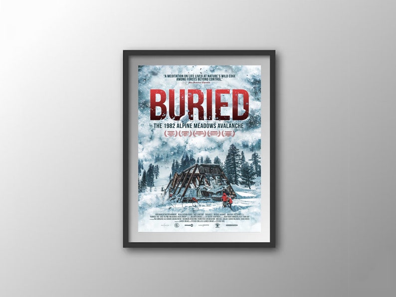 Buried the 1982 Alpine Meadows Avalanche Movie Art Print for Vintage ...
