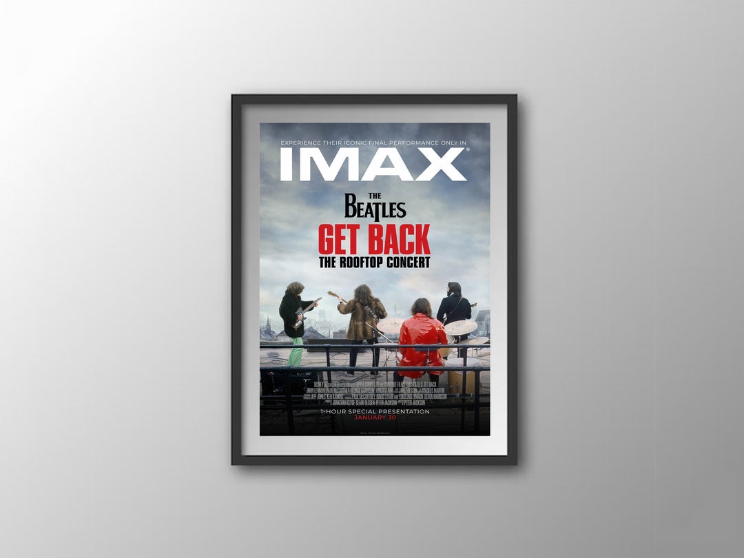 The Beatles Get Back Movie Art Print for Vintage Home Decor - Etsy