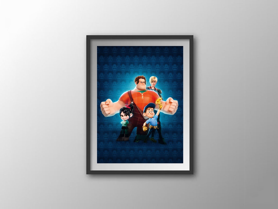 Wreck It Ralph Movie Art Print for Vintage Home Decor - Etsy