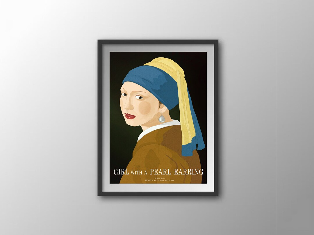 Girl With a Pearl Earring Movie Art Print for Vintage Home Decor - Etsy