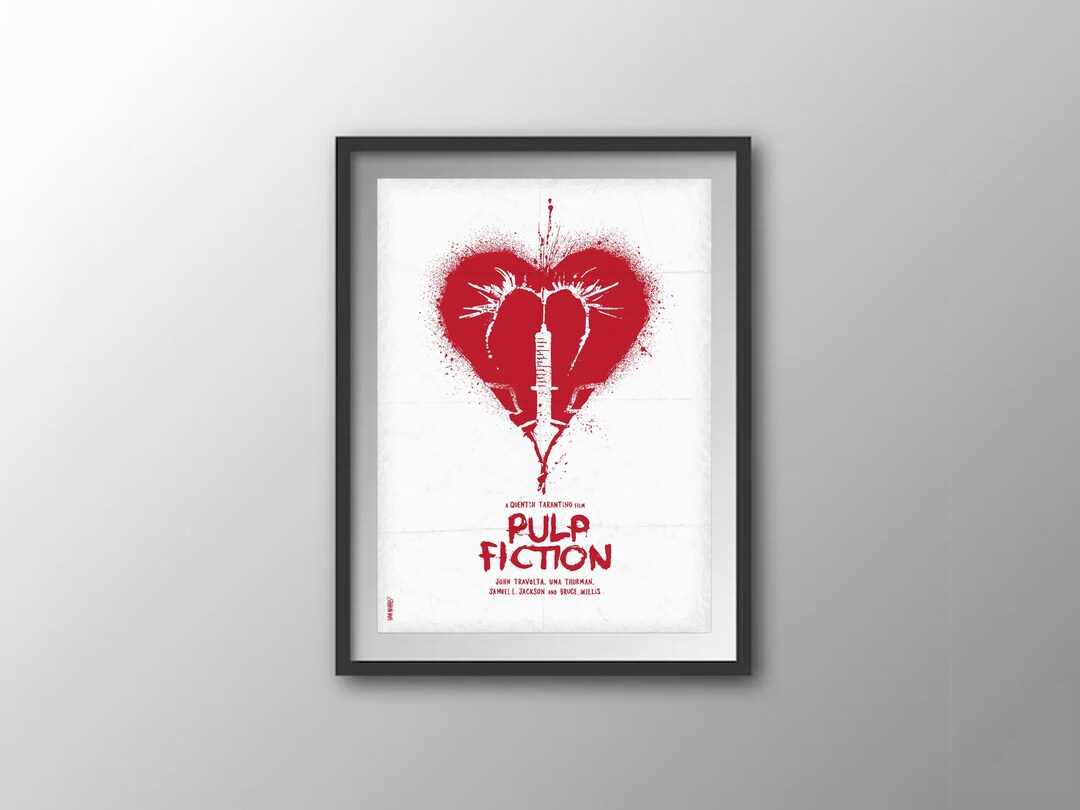Pulp Fiction Movie Art Print for Vintage Home Decor - Etsy