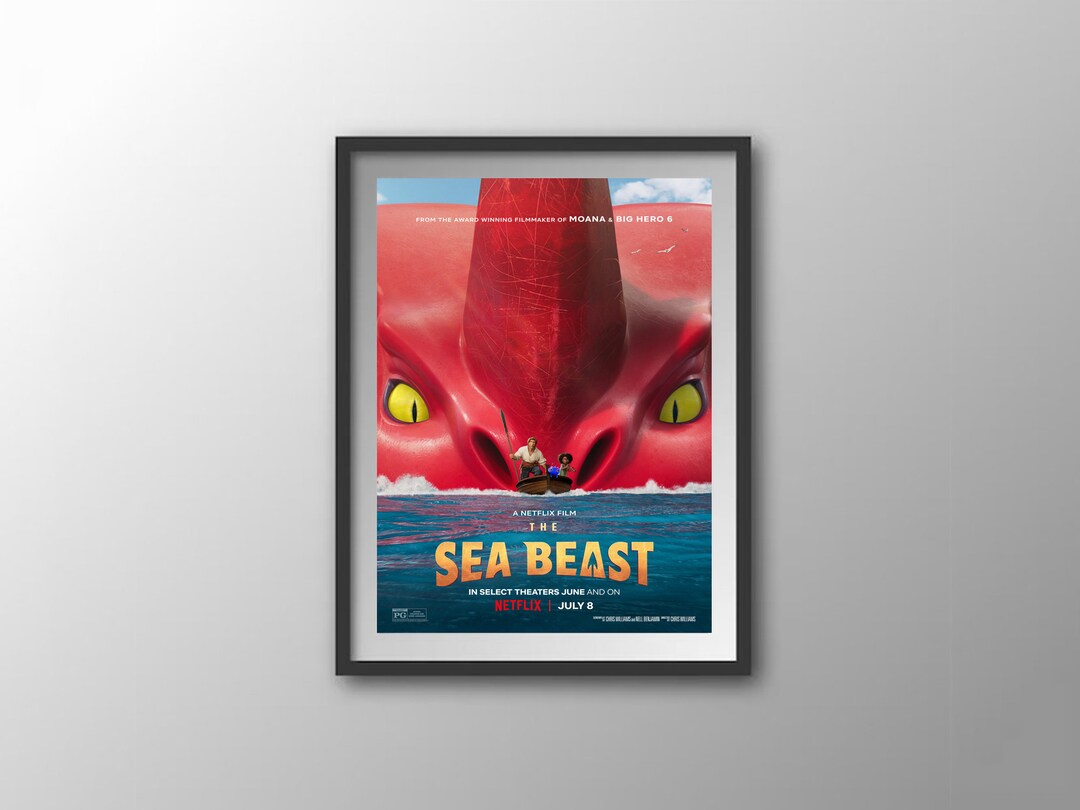 The Sea Beast Movie Art Print for Vintage Home Decor - Etsy