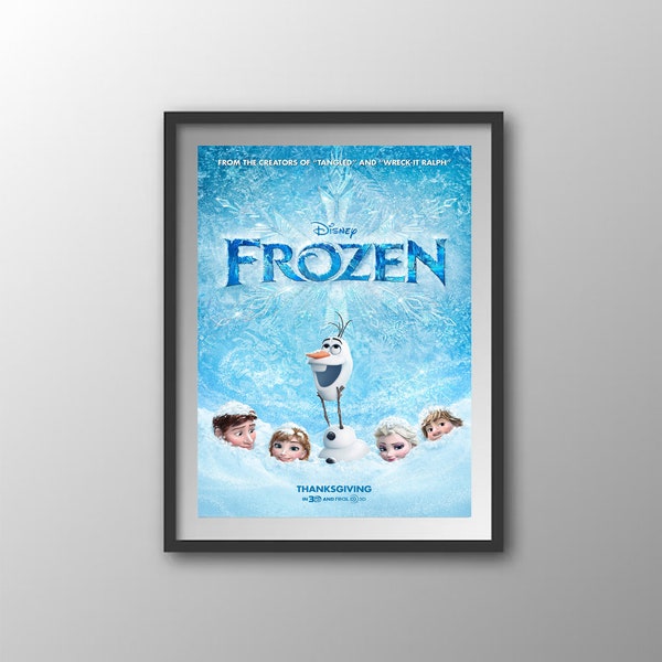 Frozen Poster - Etsy