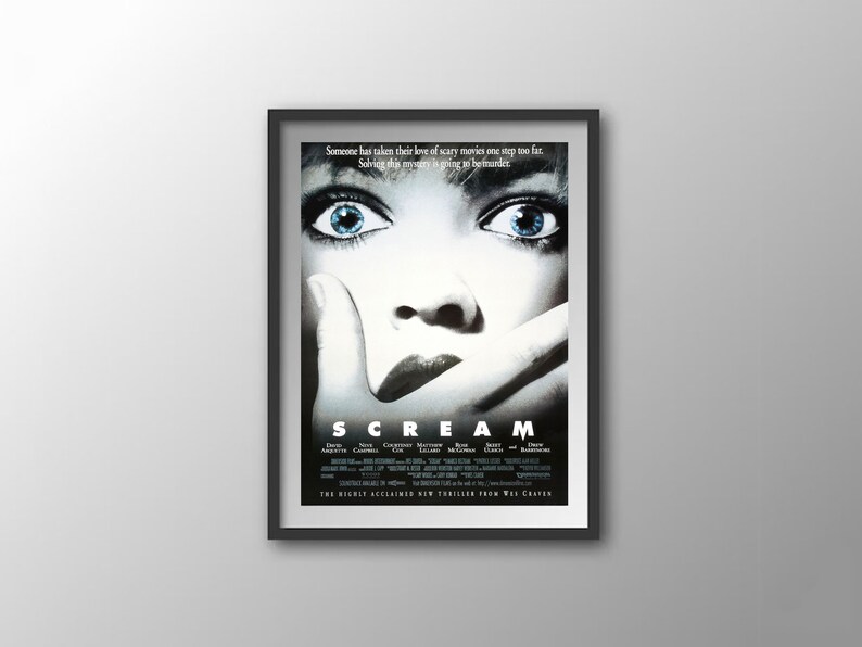 Scream Movie Art Print for Vintage Home Decor - Etsy