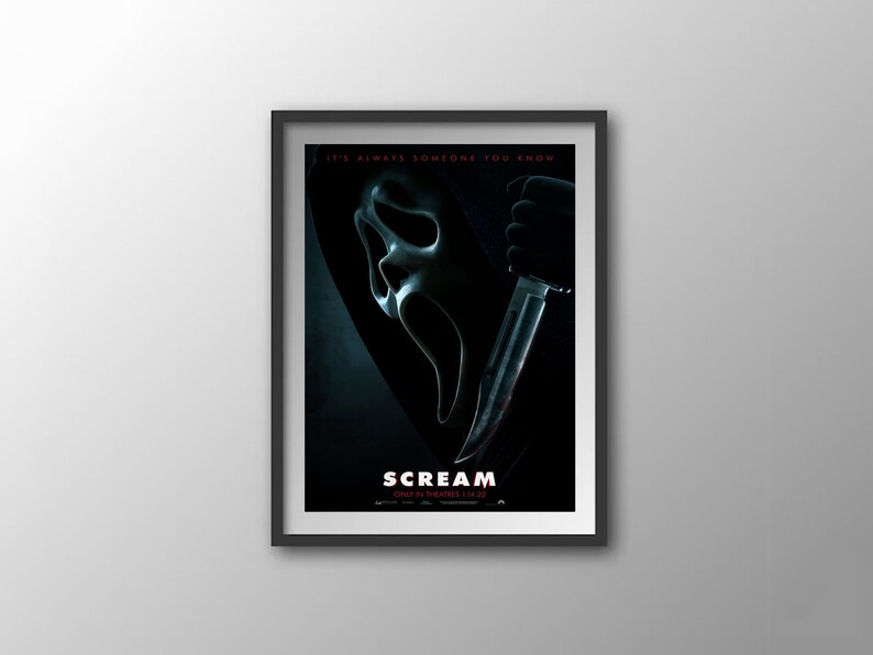 Scream 5 Movie Art Print for Vintage Home Decor - Etsy