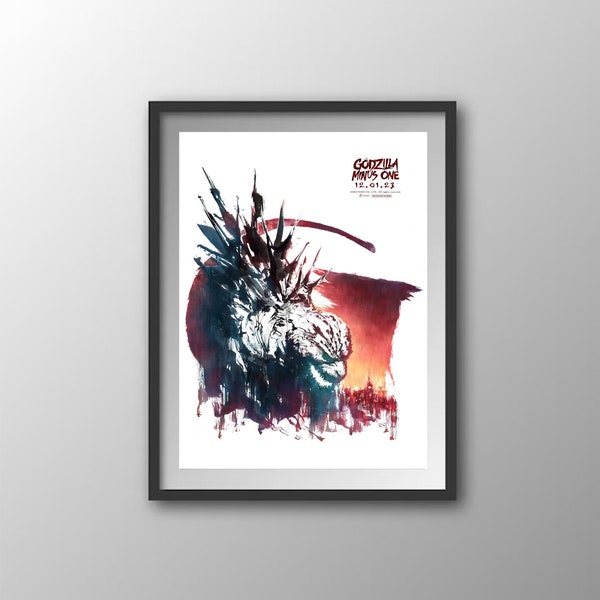 Godzilla Minus One Poster - Etsy