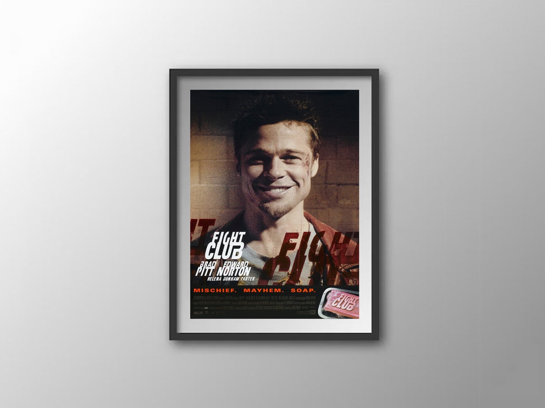 Fight Club Movie Art Print for Vintage Home Decor - Etsy