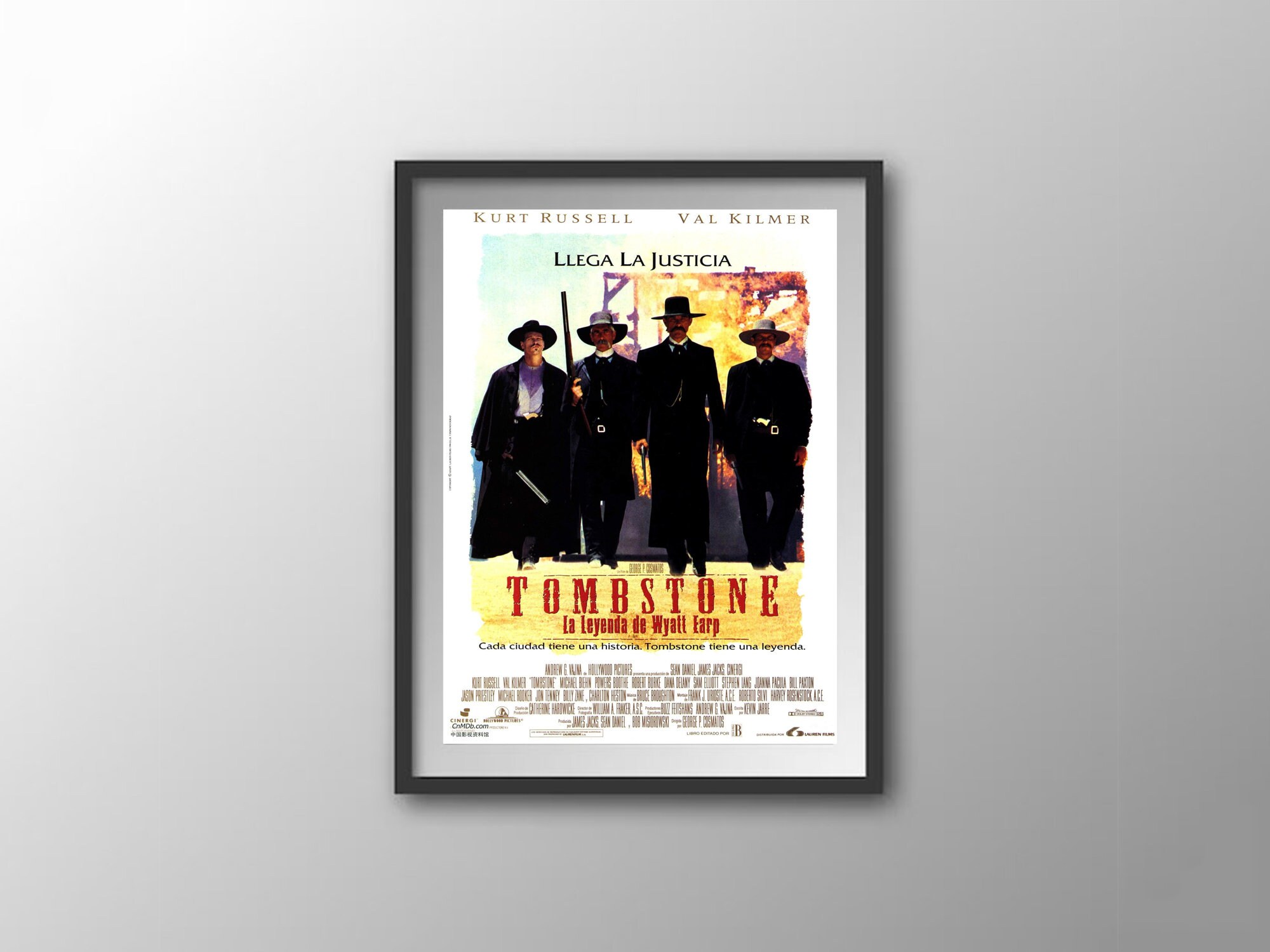Tombstone Movie Art Print for Vintage Home Decor - Etsy