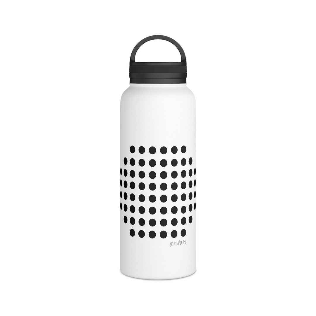 Padel Tennis Sport Racket Dots Design Stainless Steel Water Bottle ...