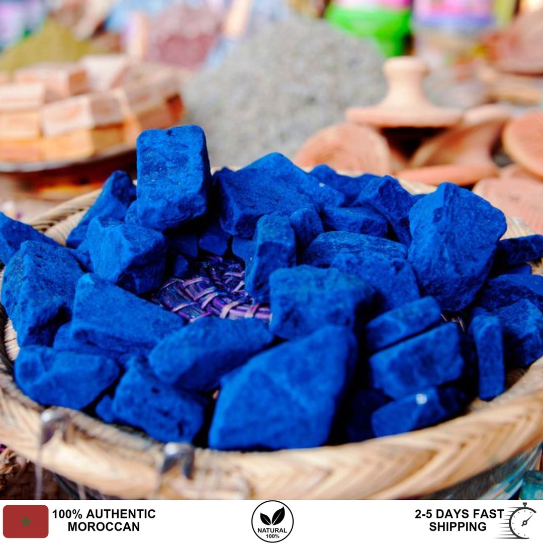 Original Premium Moroccan Blue NILA Stone, 100% Pure and Natural Indigo ...