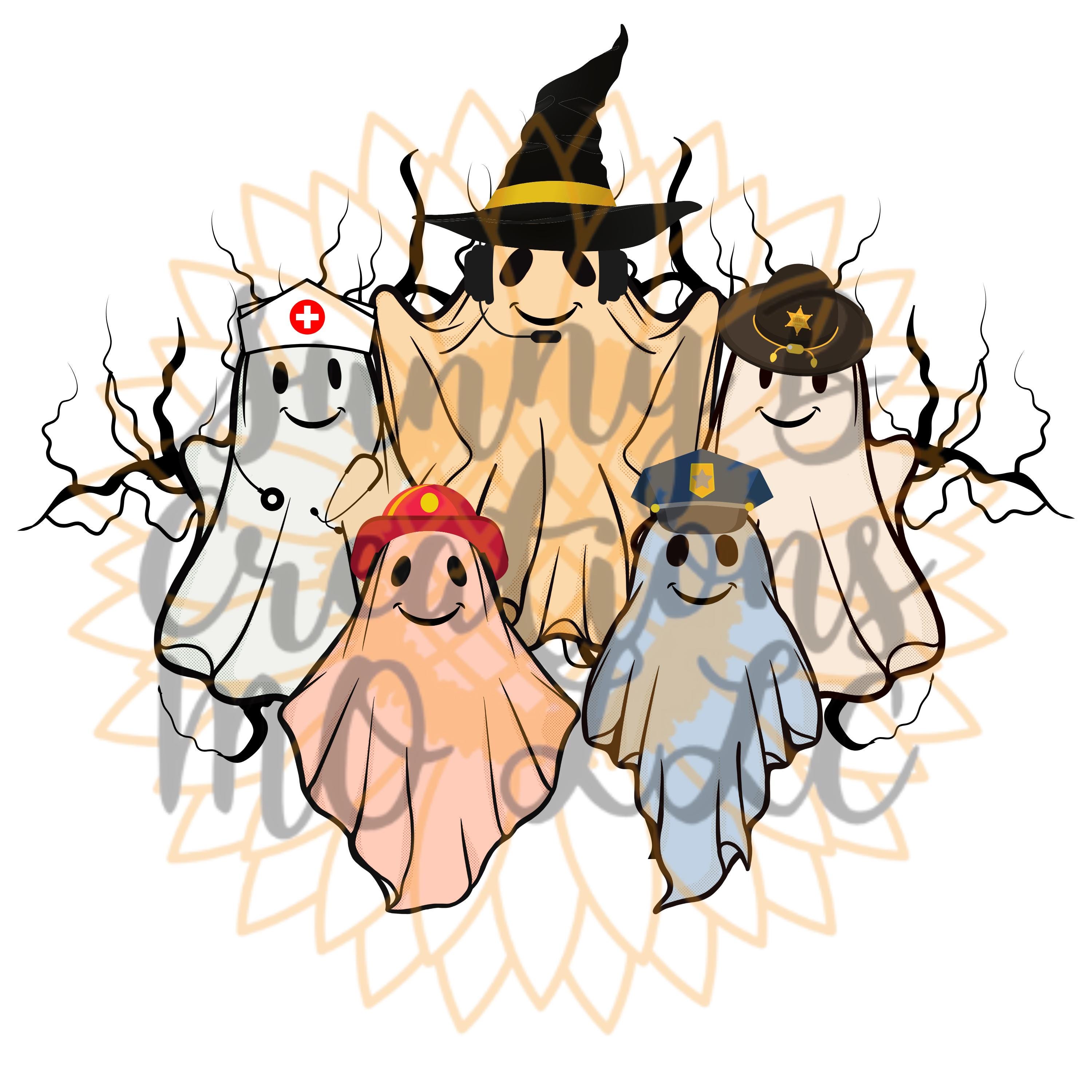 911 Boo Crew police, Fire, Ems, Sheriff, and Dispatch PNG File - Etsy