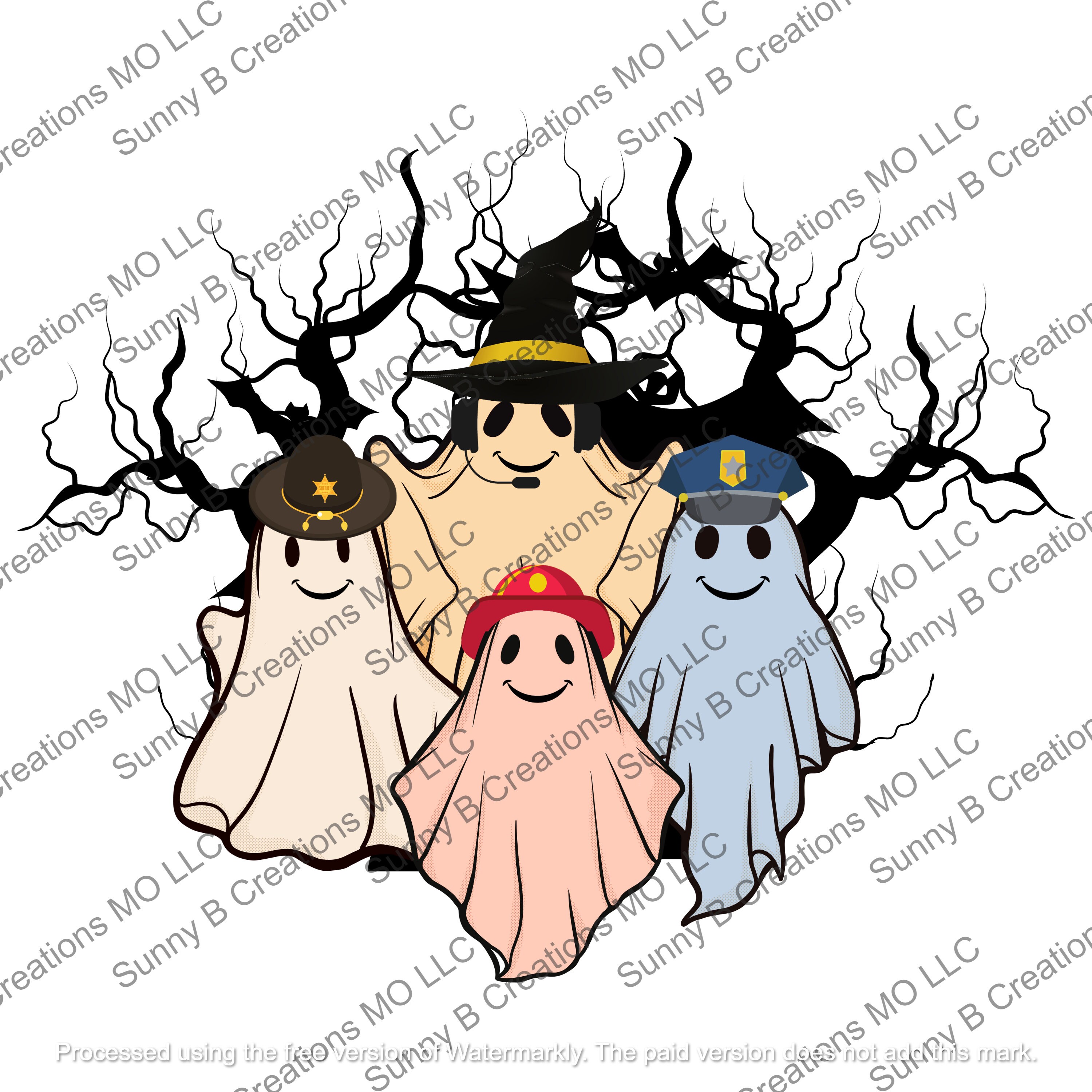911 Boo Crew Sheriff Addition PNG - Etsy