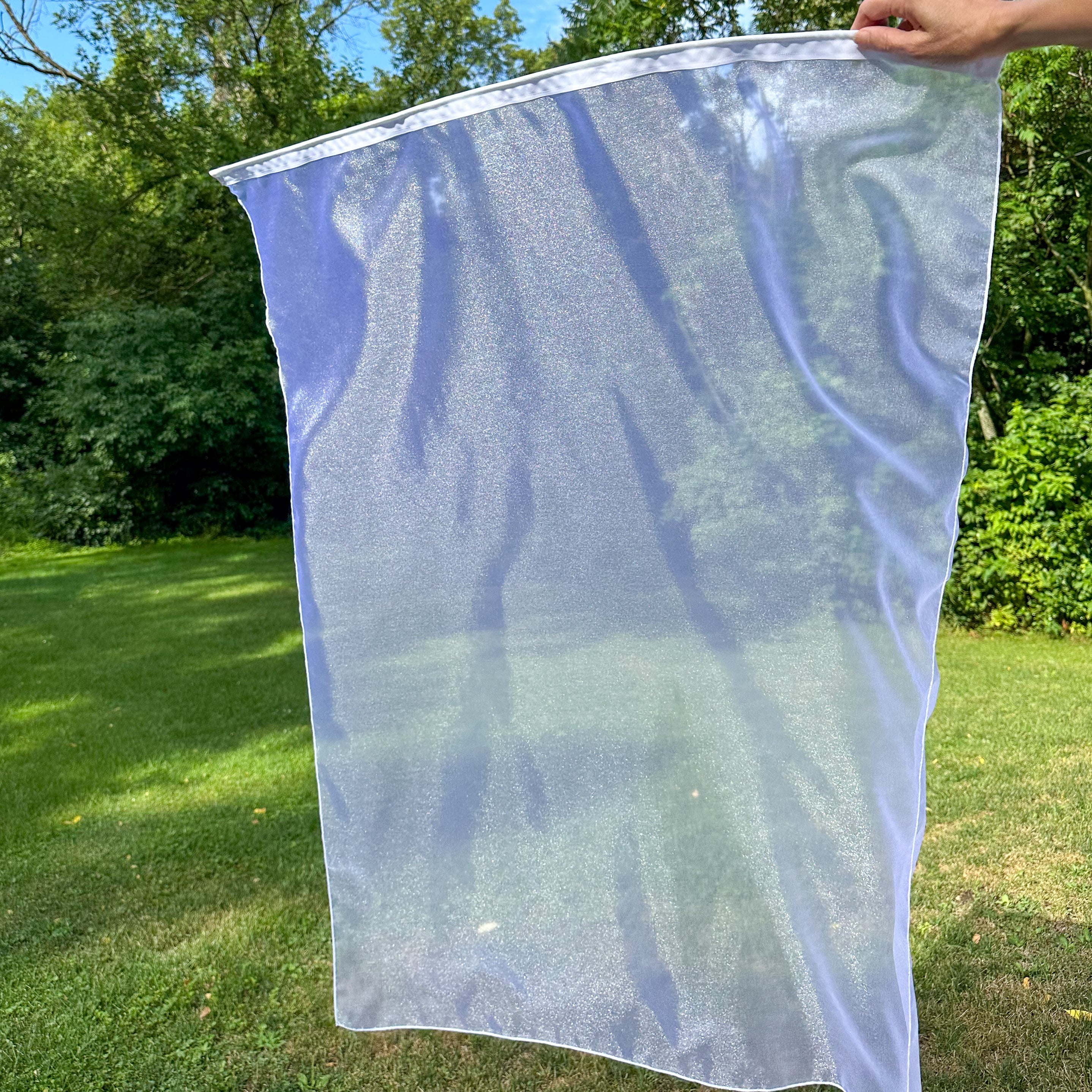 White Sparkle Worship Flags - Etsy