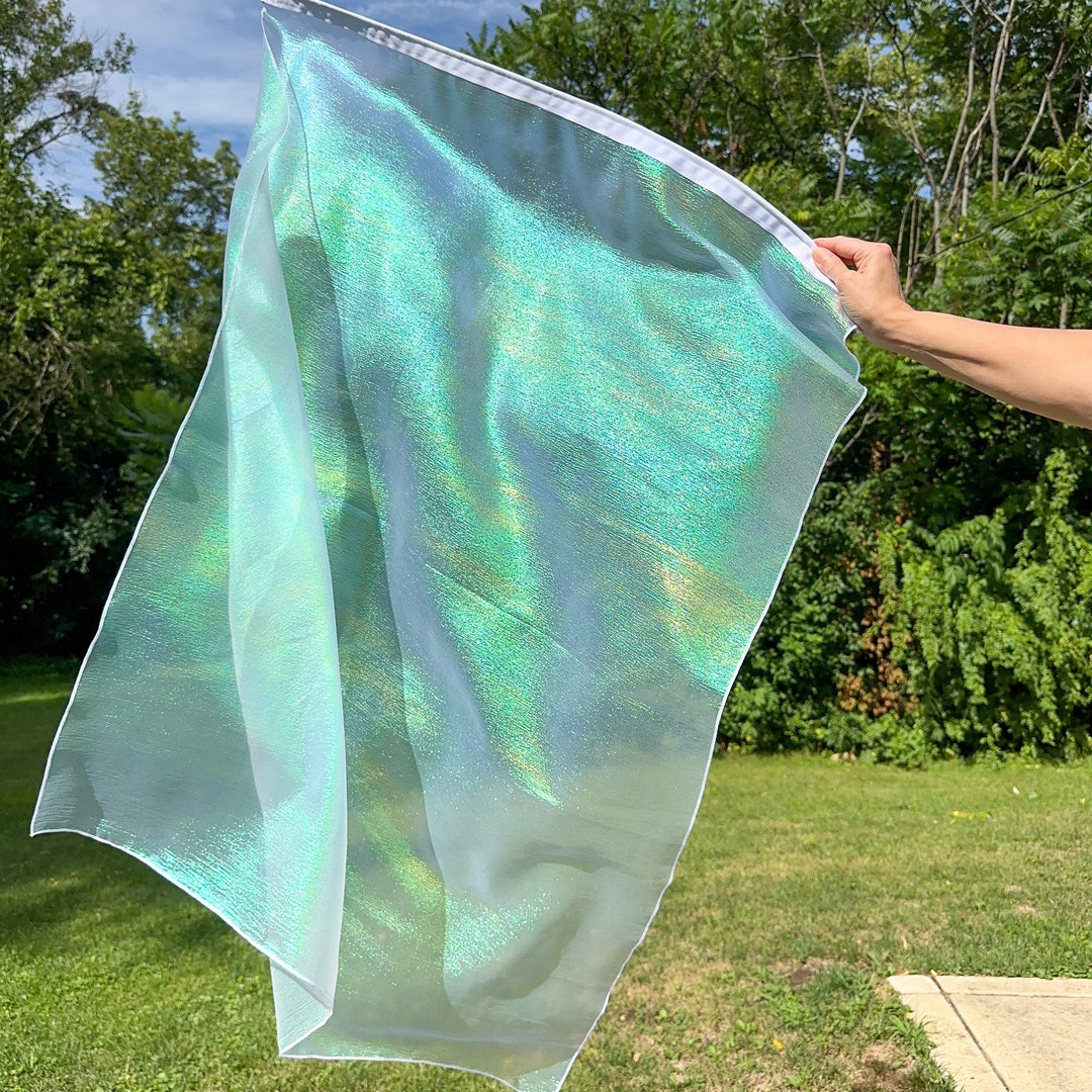 Blue Rainbow Lame Worship Flags - Etsy