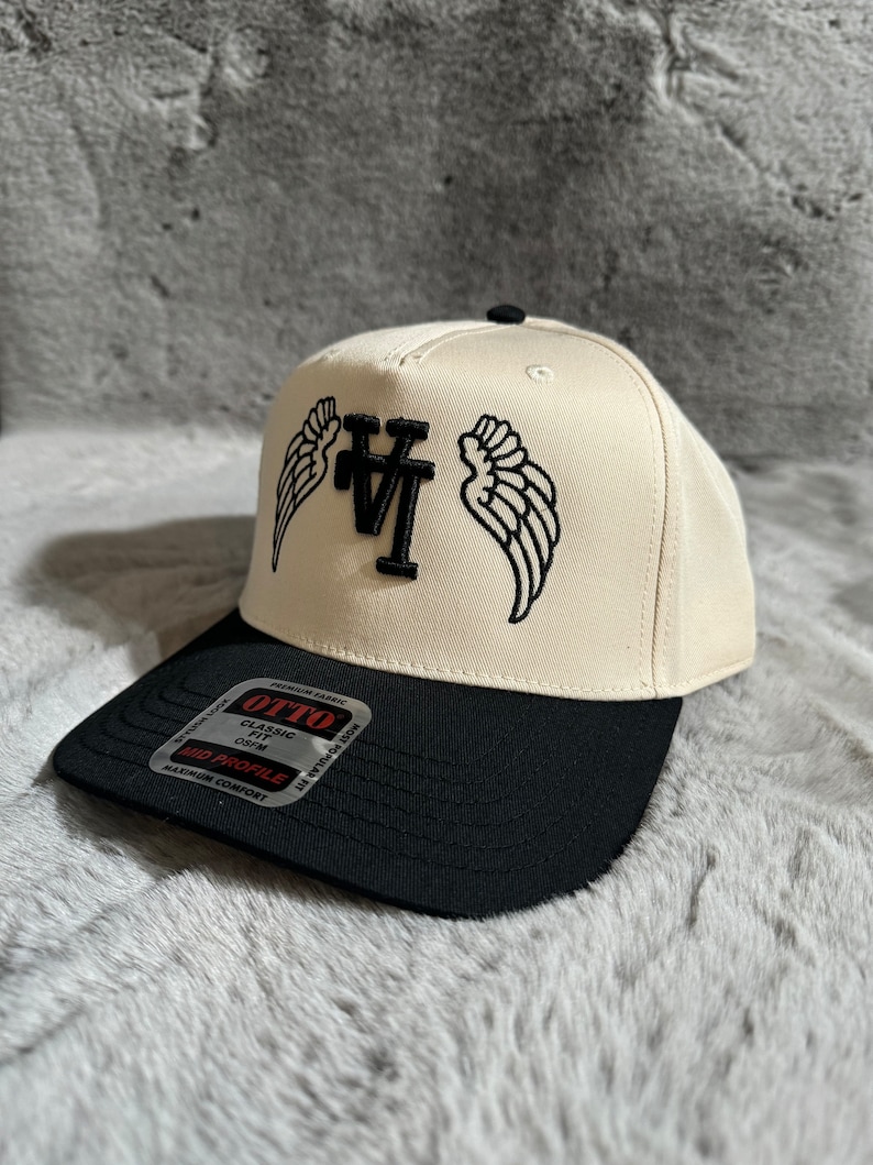 LA Upside Down Angel Wings Snapback | Streetwear 5 Panel Hat - Etsy