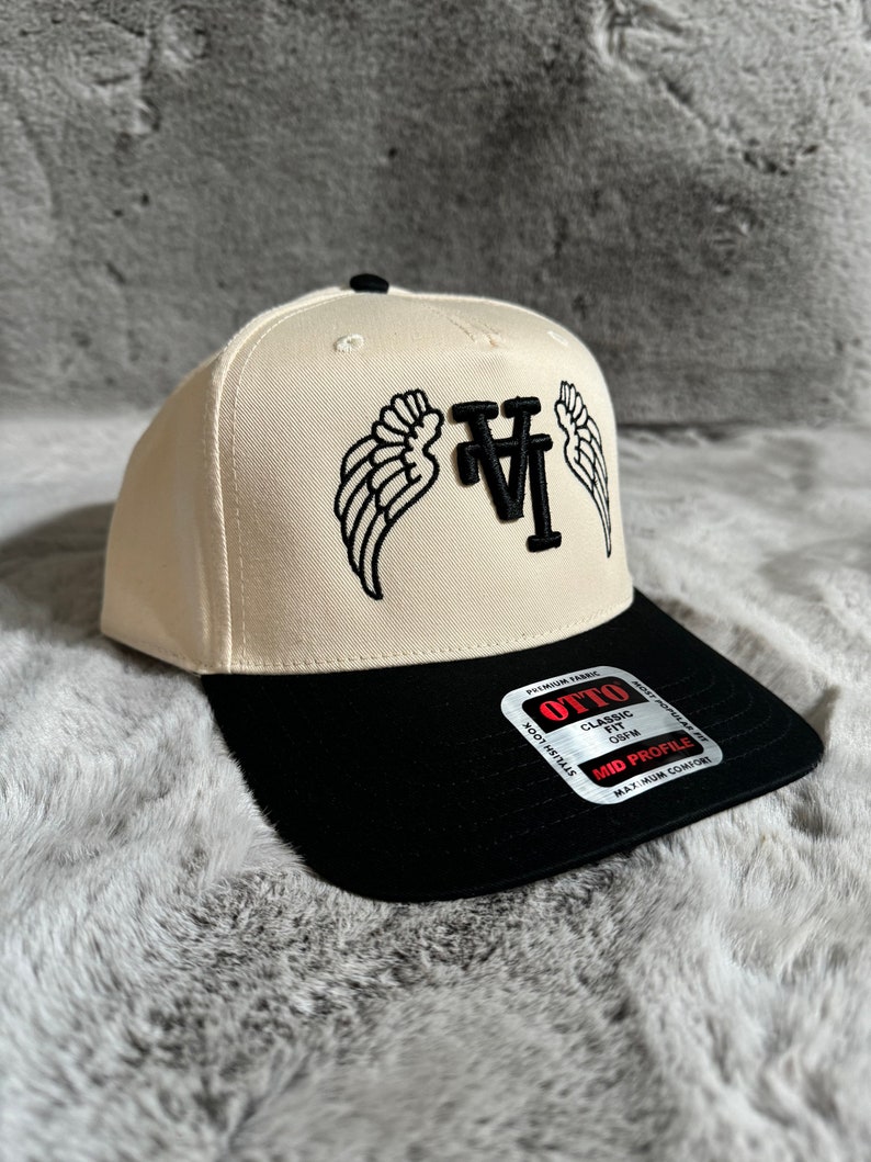 LA Upside Down Angel Wings Snapback | Streetwear 5 Panel Hat - Etsy