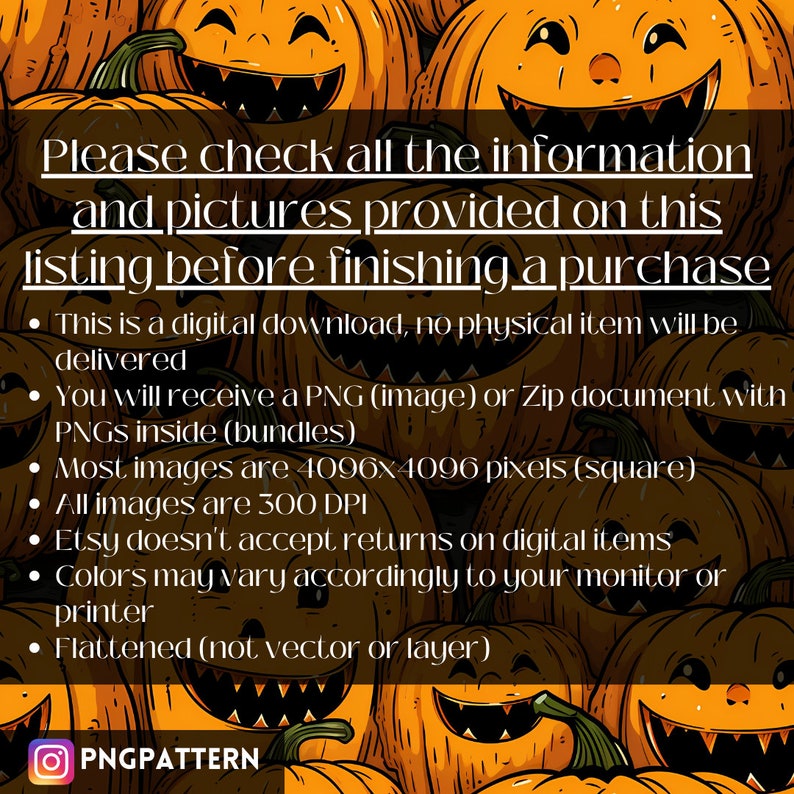 Halloween Scary Forest Kawaii Digital Paper Seamless Pattern Spooky ...