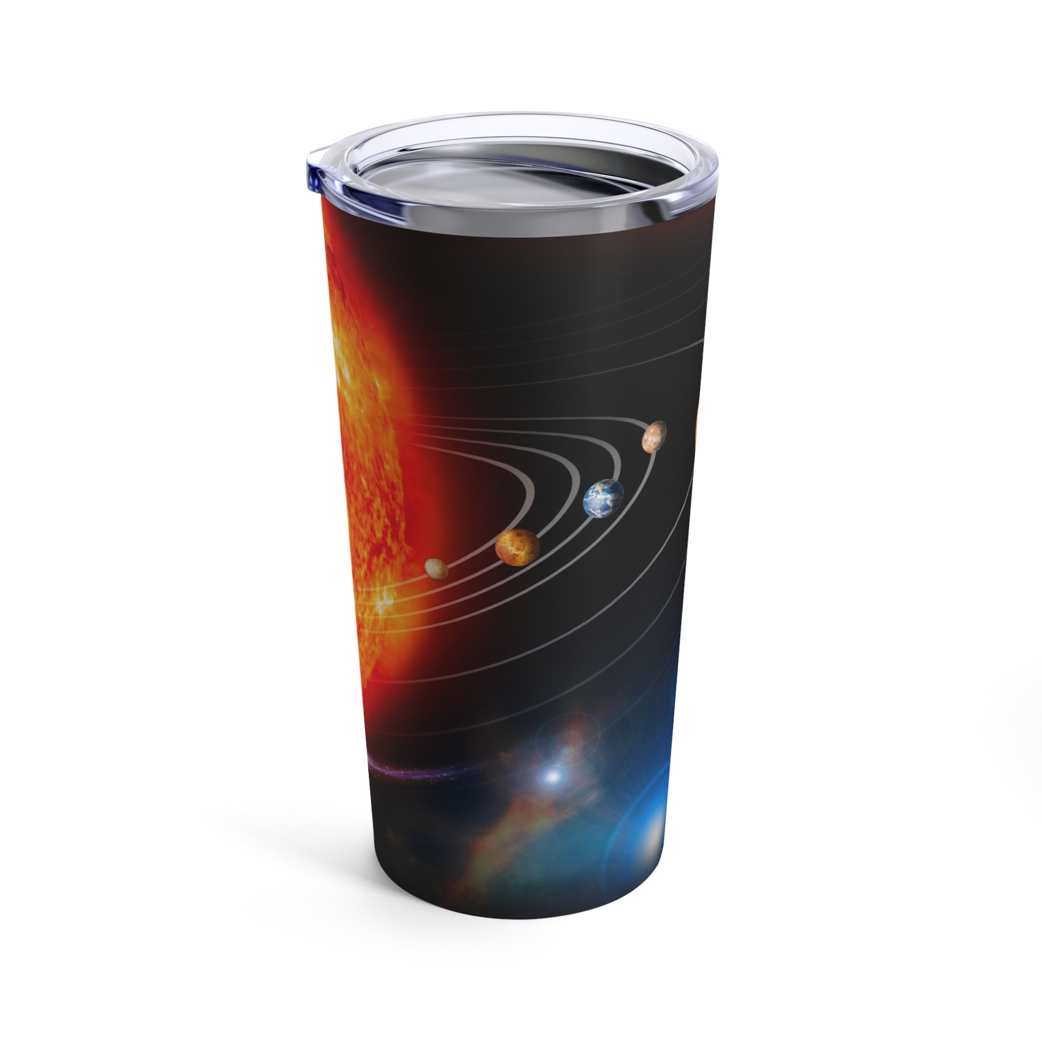 20oz Solar System Stainless Steel Tumbler: Galaxy Print Travel Mug ...
