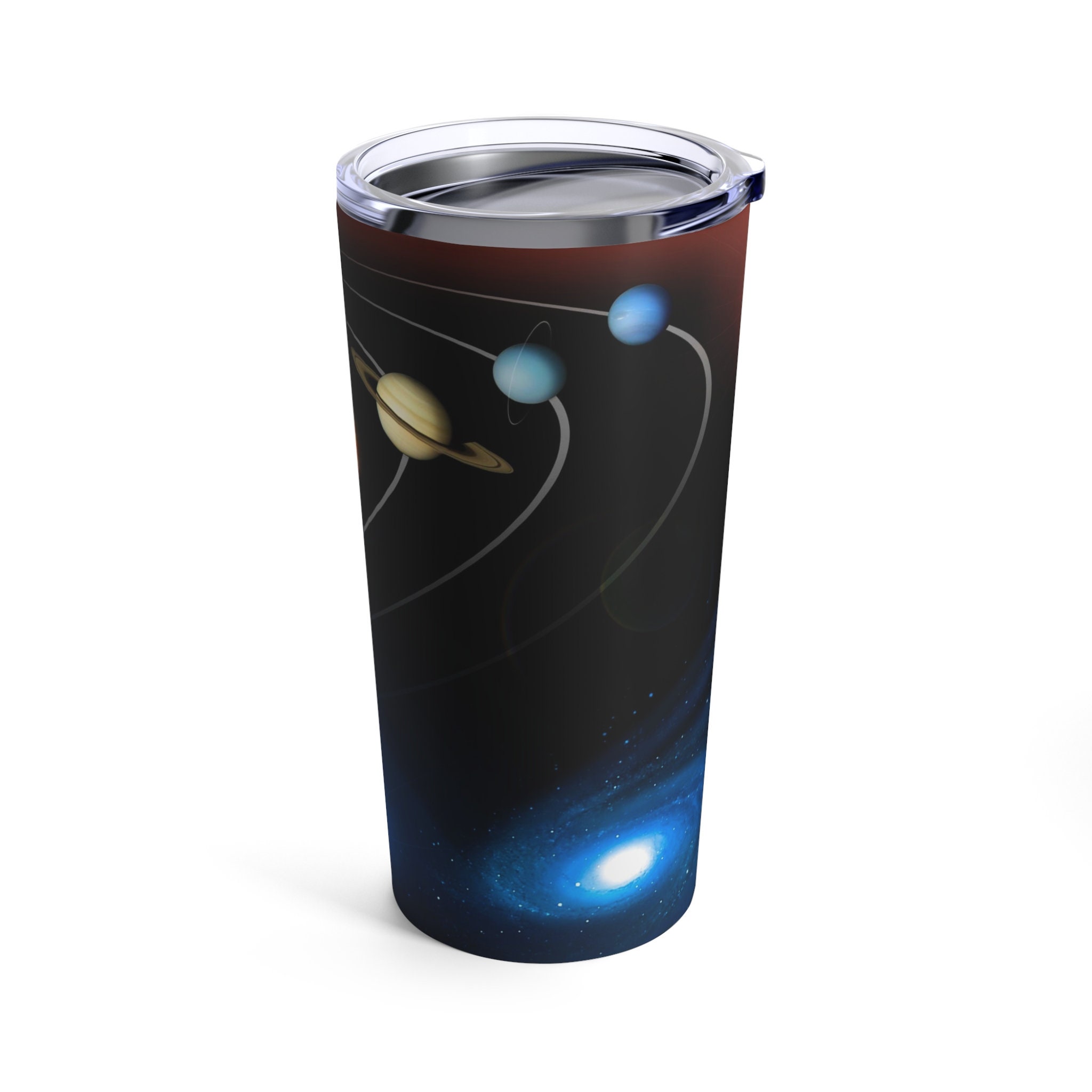 20oz Solar System Stainless Steel Tumbler: Galaxy Print Travel Mug ...