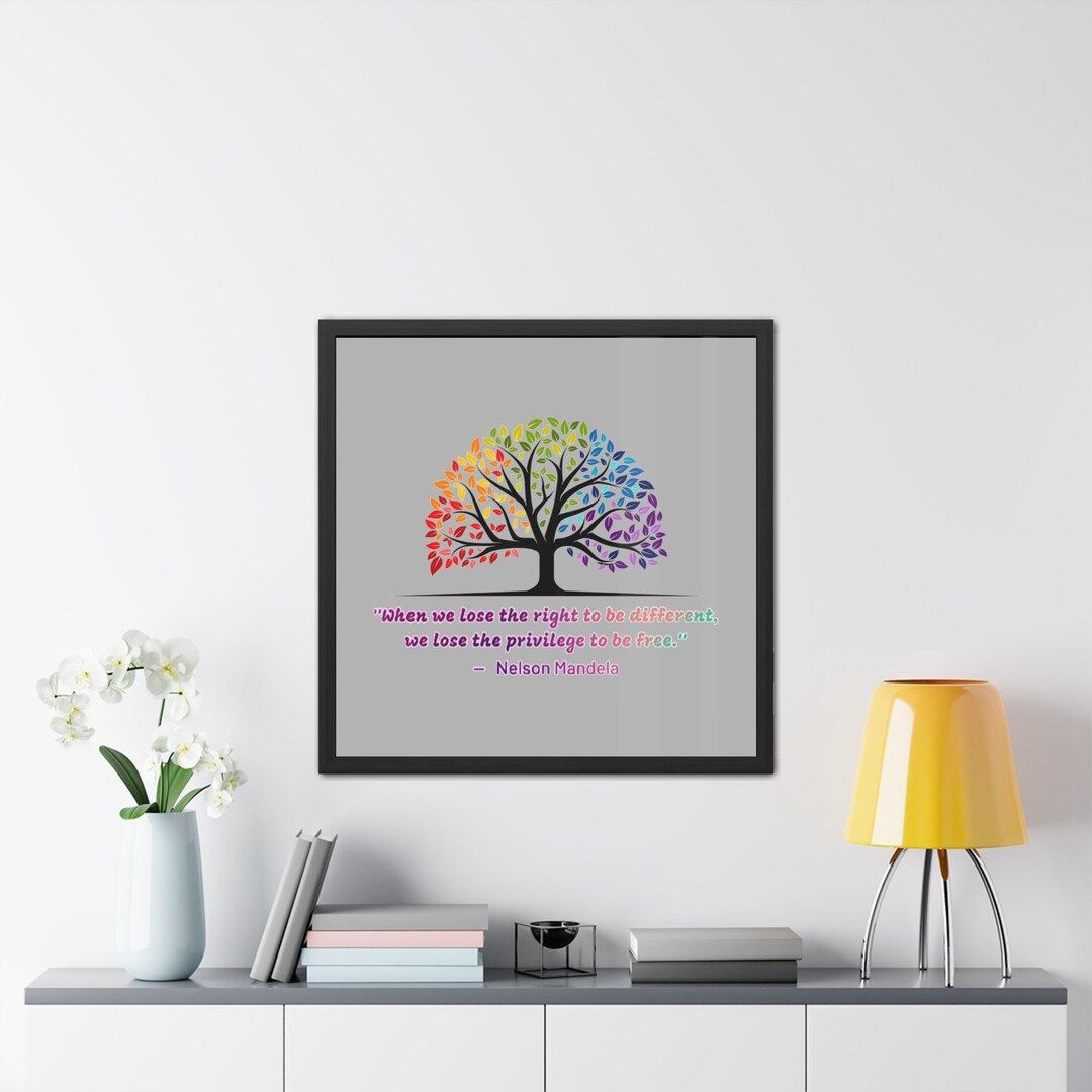 Colorful Motivational Posters: Palm & Plant Canvas Art, Framed Tree ...