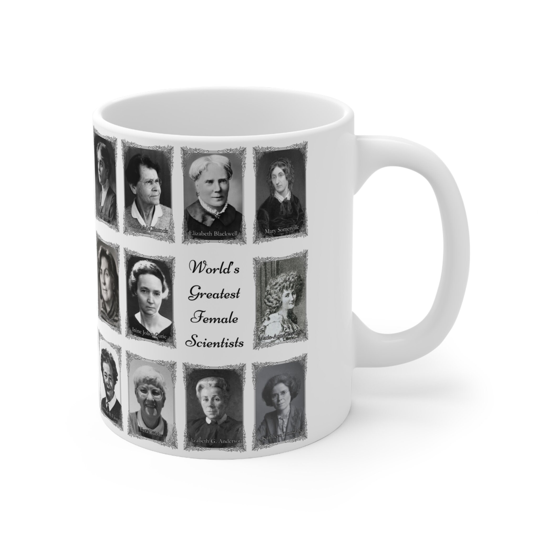 Female Scientists Retro Mug, Inspirational Scientist Collection, Women ...