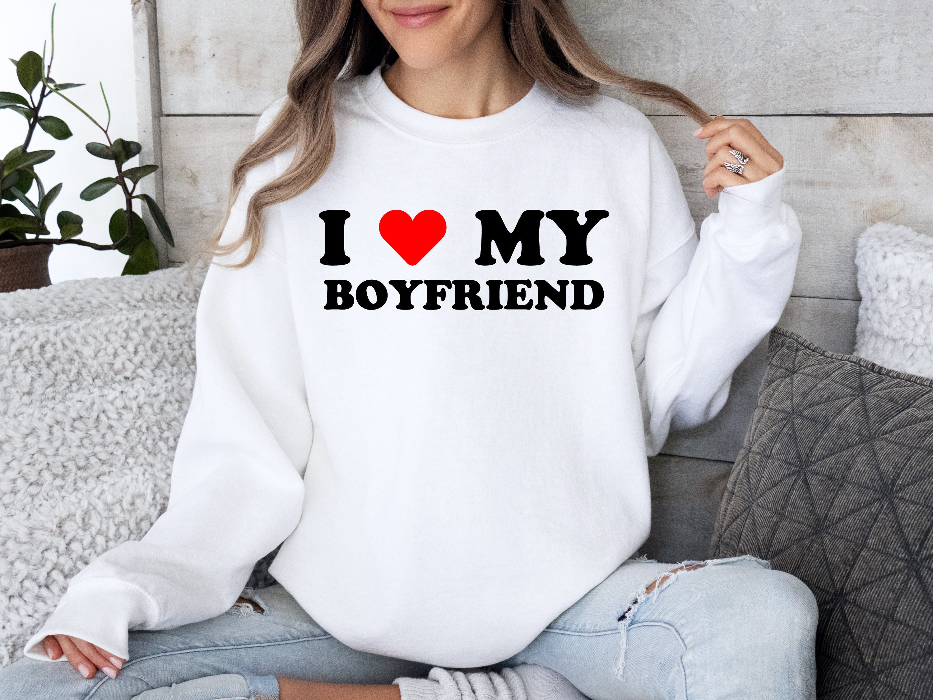 I Love My Boyfriend T-shirt, I Heart My Boyfriend Shirt, Valentines Day ...