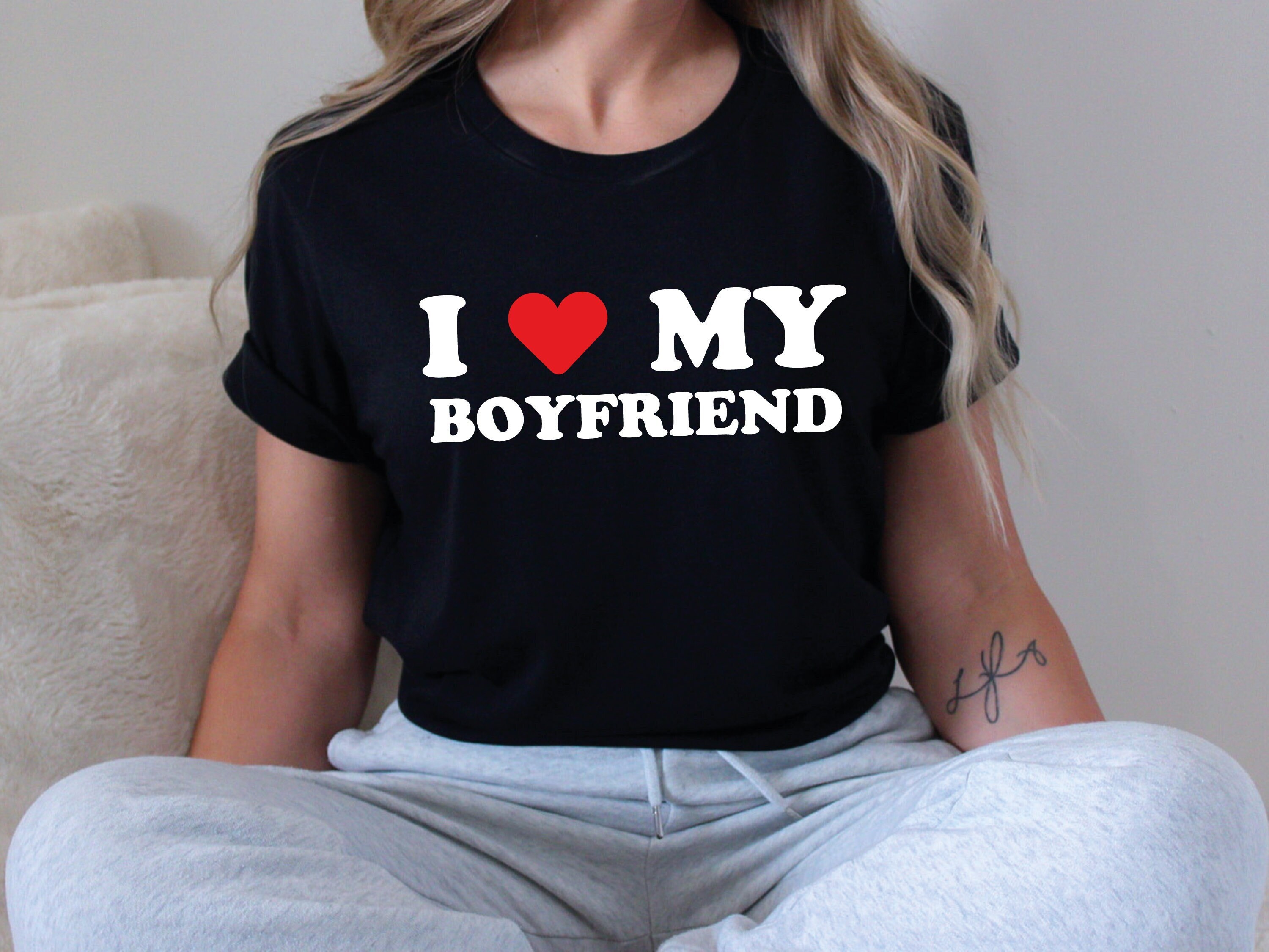 I Love My Boyfriend T-shirt, I Heart My Boyfriend Shirt, Valentines Day ...