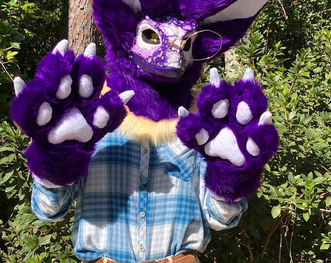 Premade Starry Dinomask Mini Fursuit Partial ON HOLD - Etsy