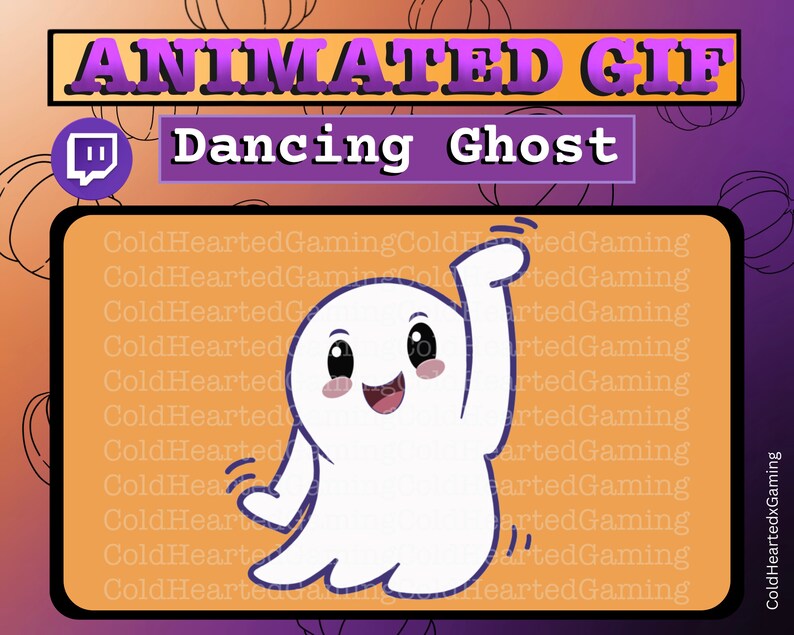 ANIMATED EMOTE | Cute Dancing Ghost | Halloween | Twitch/discord ...
