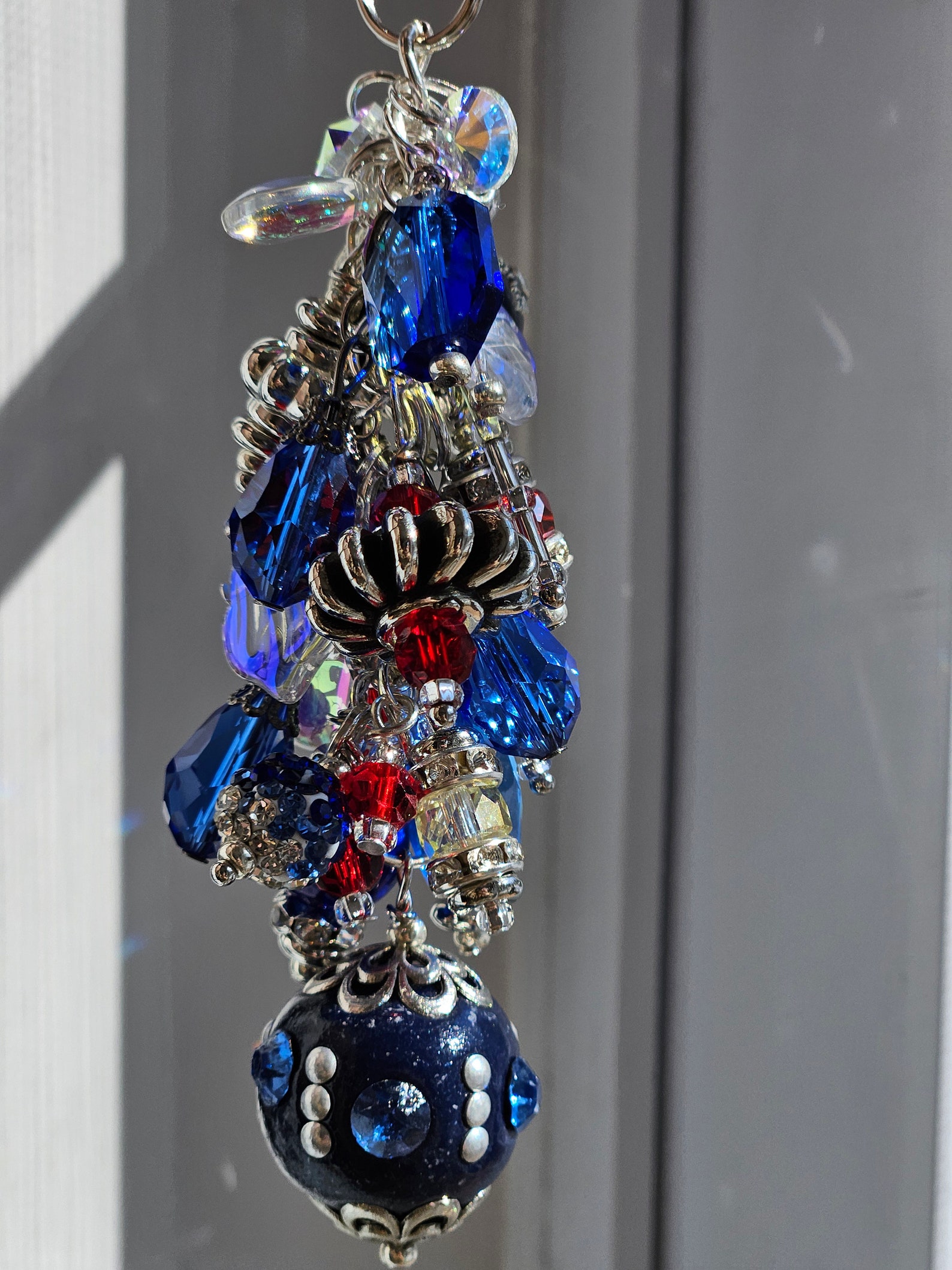 Blue Purse Charm With Clasp - Etsy