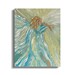 Angelic Figure With Trumpet Painting, Ethereal Angel Wall Art, Mystical ...