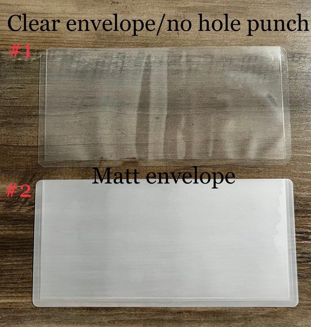 A6 Sized Envelopes Without Hole Punches, Matt Envelope or Clear ...