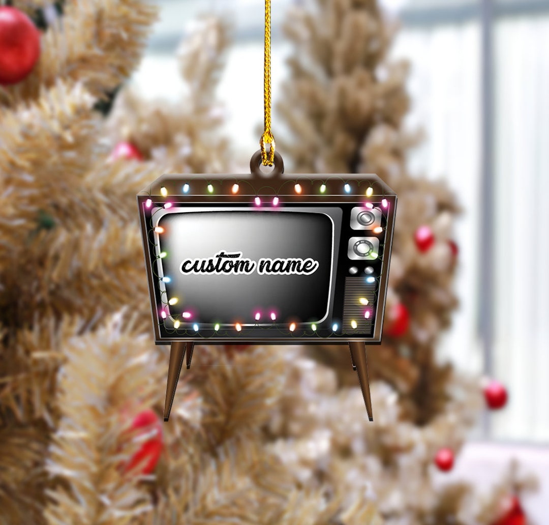 Personalized Retro Television Christmas Ornament Television - Etsy