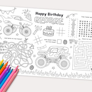 megalodon coloring page monster jam