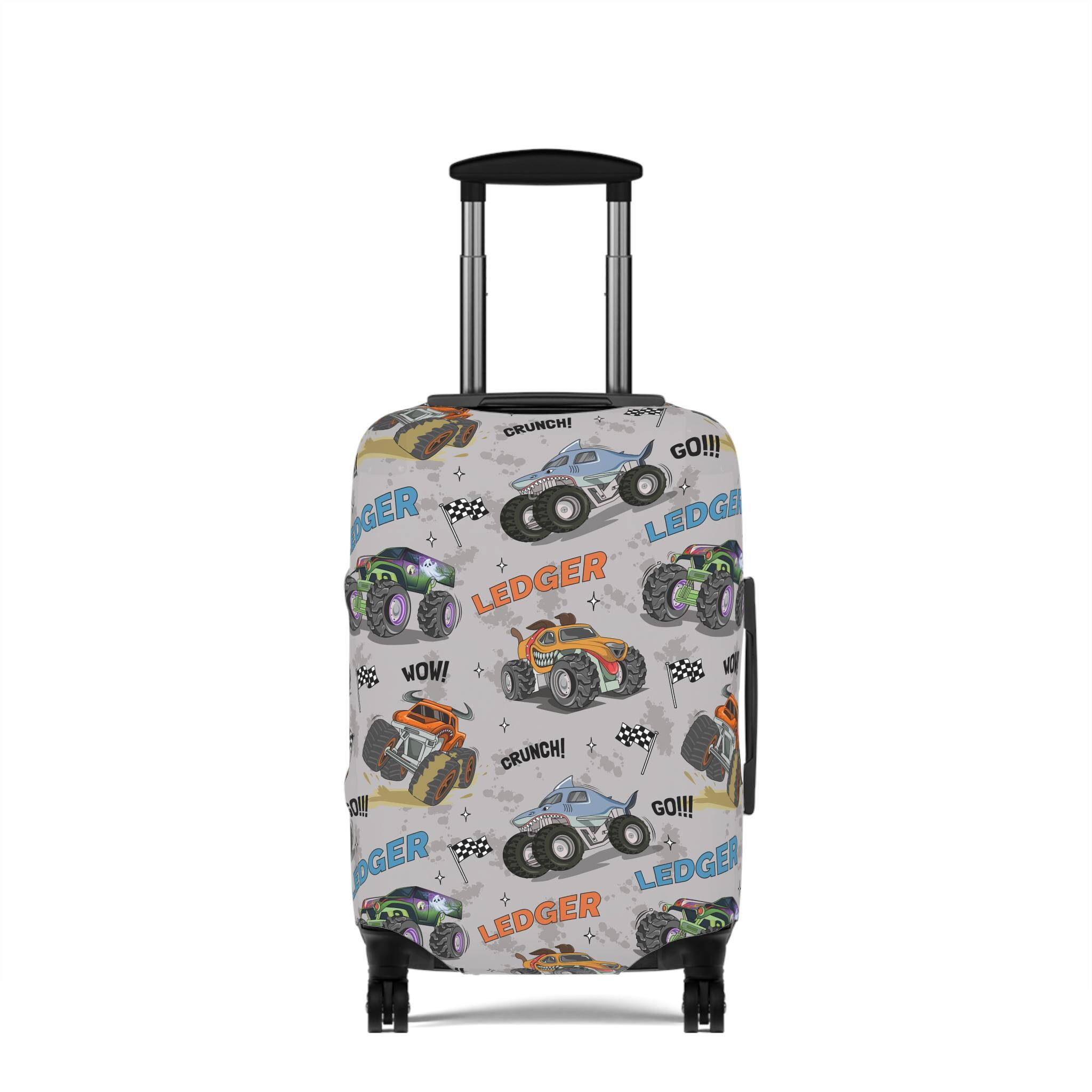 Custom Monster Truck Luggage Cover - Fun Travel Accessory for Kids ...